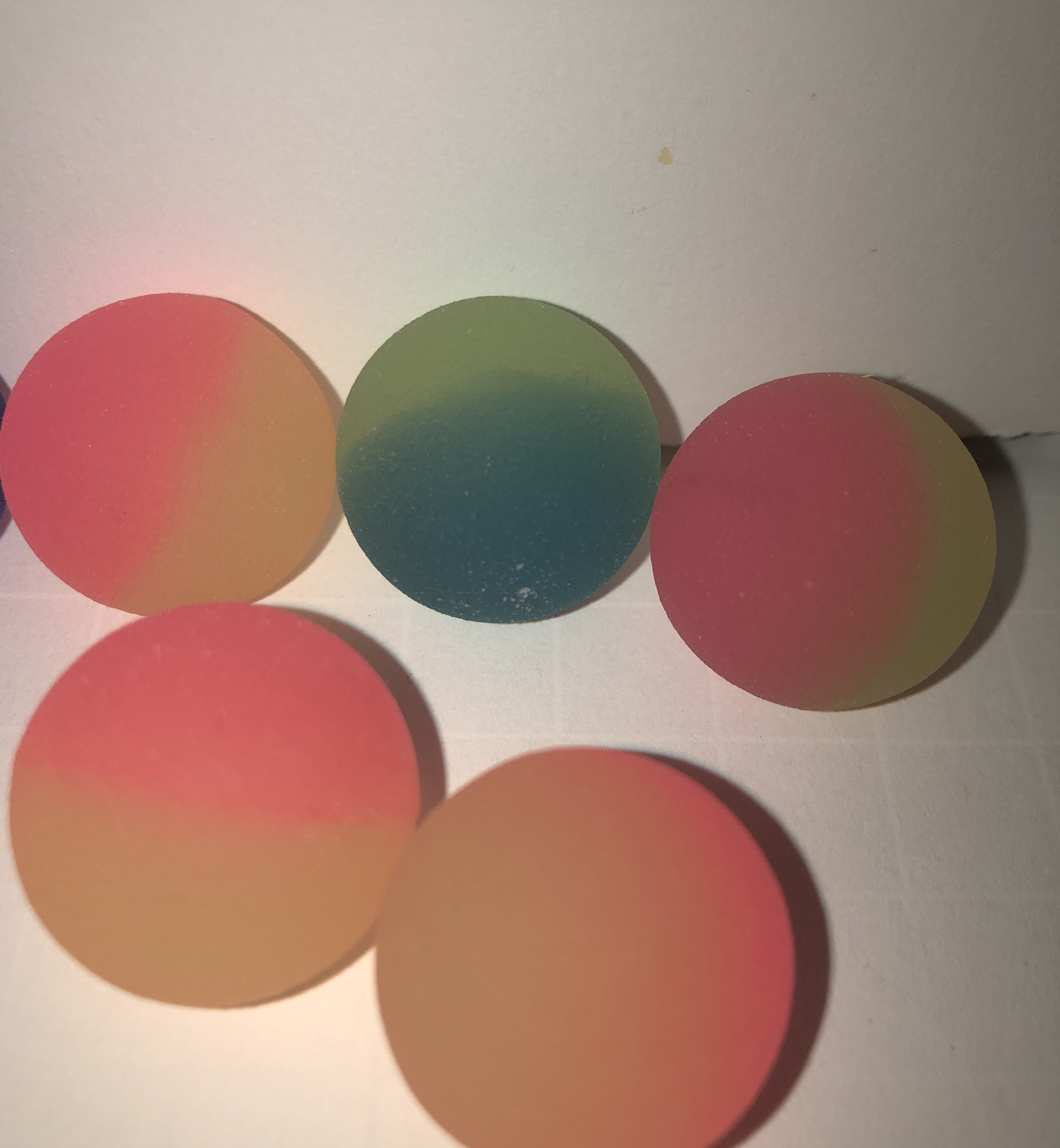 10 NEON ICY FROSTED SUPER HIGH BOUNCE BALLS HI BOUNCY SUPERBALL Party ...