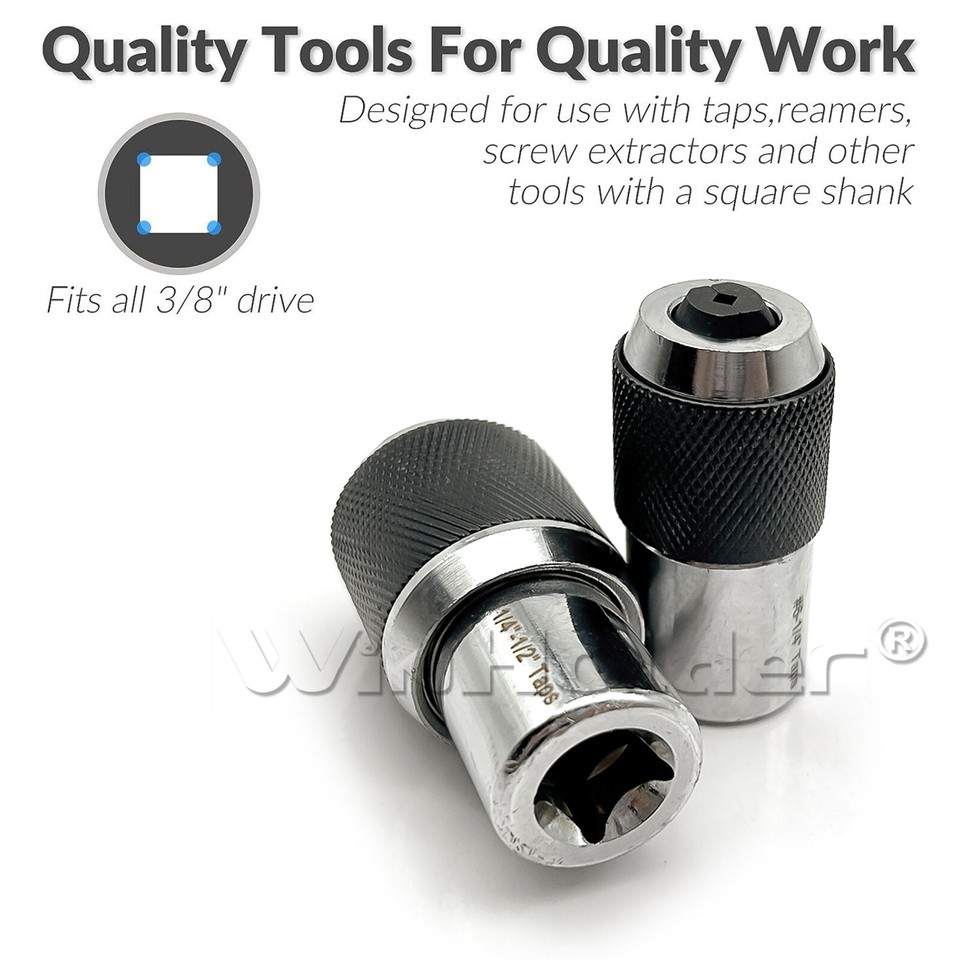 2pc Adjustable Thread Tap Socket Set For Accurate Tapping and Reaming ...