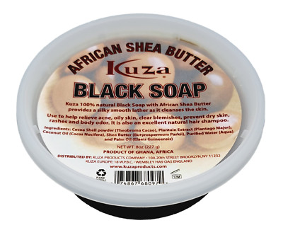 Kuza African Shea Butter Black Soap - Schwarze Seife 227g | eBay