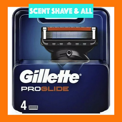 GILLETTE PROGLIDE Razor Blades 4 Shaving Heads Fusion5 New Genuine FAST ...
