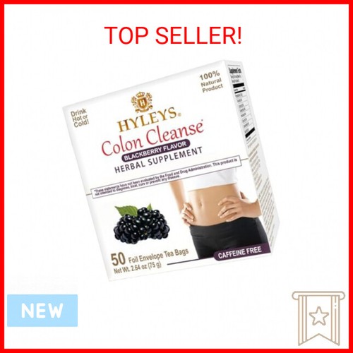 Hyleys Colon Cleanse Tea Blackberry Flavor - 50 Tea Bags (1 Pack) | eBay