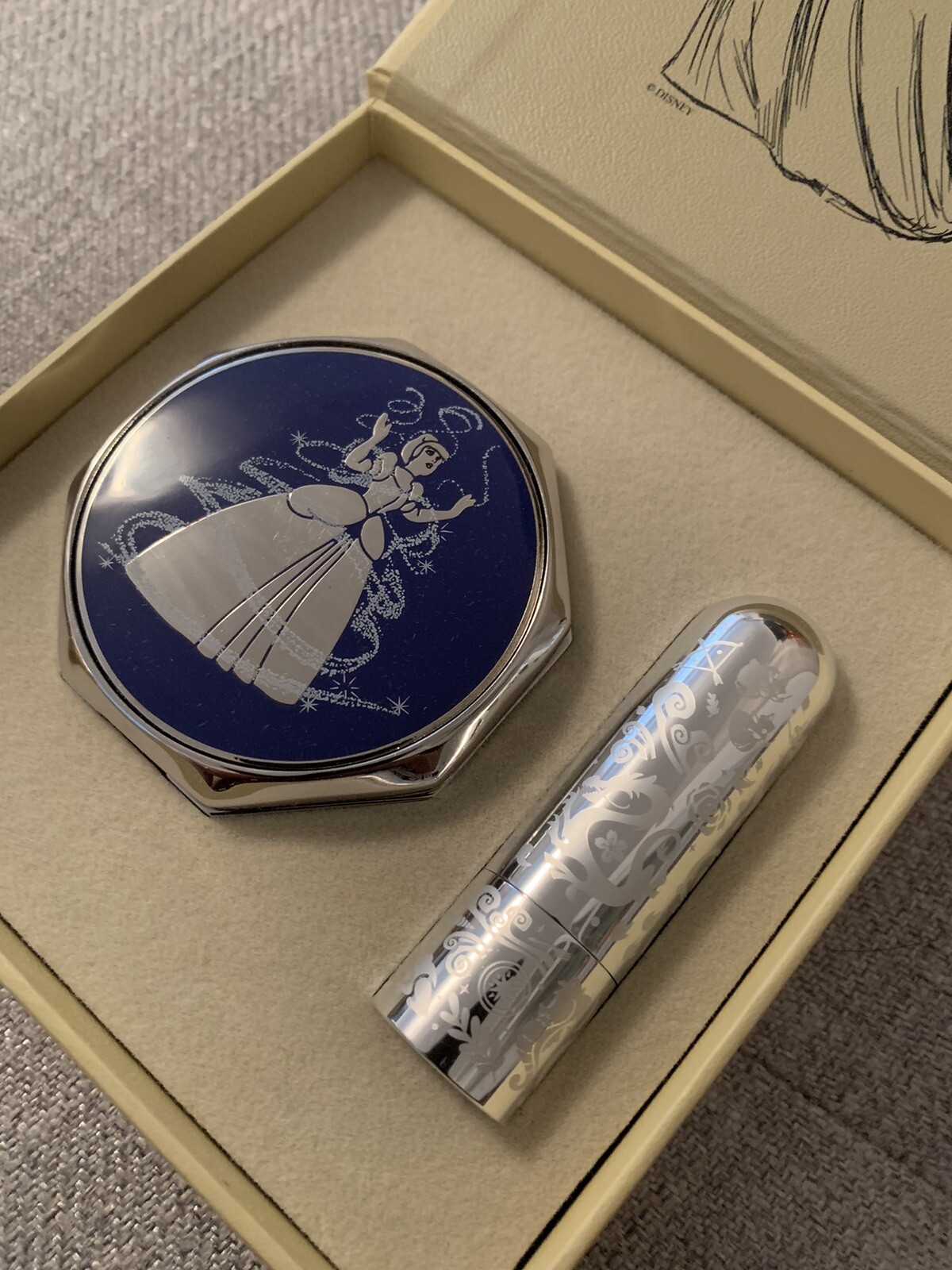 Besame Disney Cinderella PRINCESS SIGNATURE Compact Lipstick Limited ...