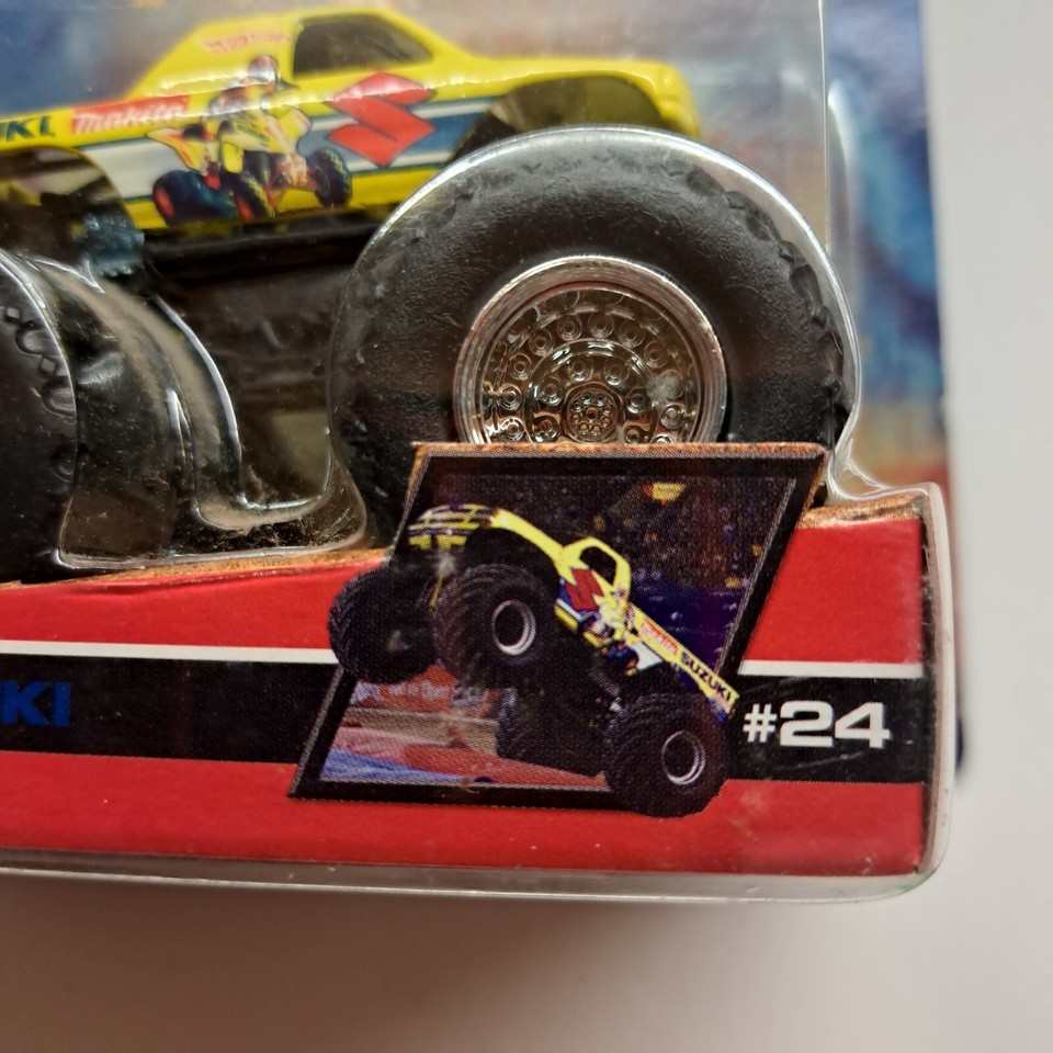 MONSTER JAM SUZUKI Hotwheels Monster Trucks 1/64 Diecast Retired #24 ...