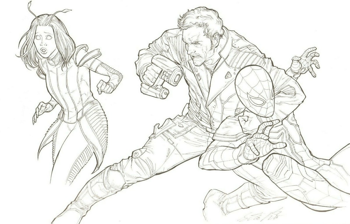 Star Lord Coloring Pages