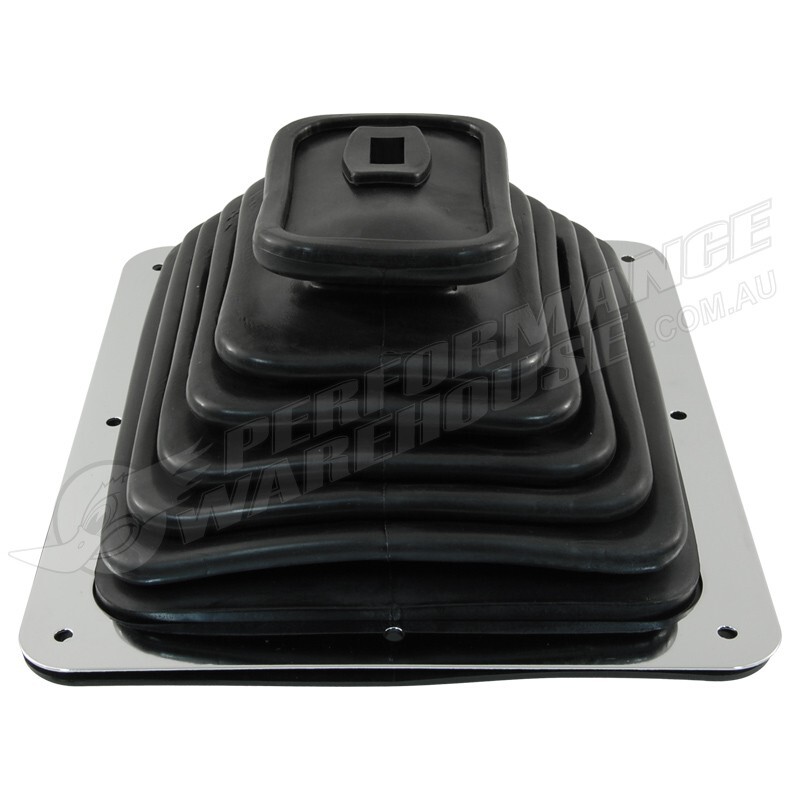 Large Rubber Universal Shifter Boot with Chrome Plate 7-3/4" x 8-3/4 ...