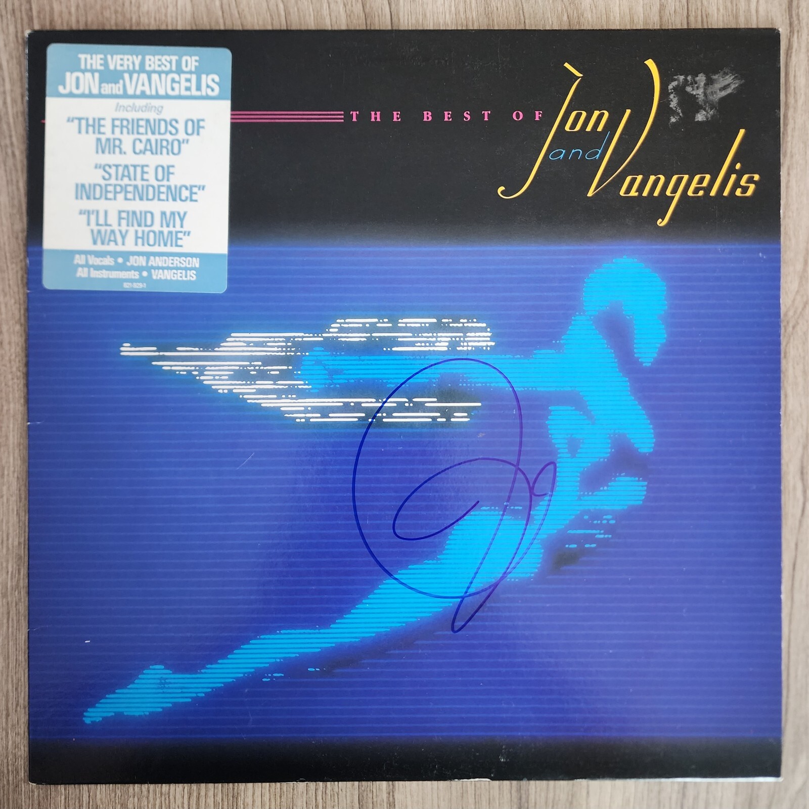 Jon Anderson Signed Jon And Vangelis Vinyl Record Album LP YES LEGEND ...