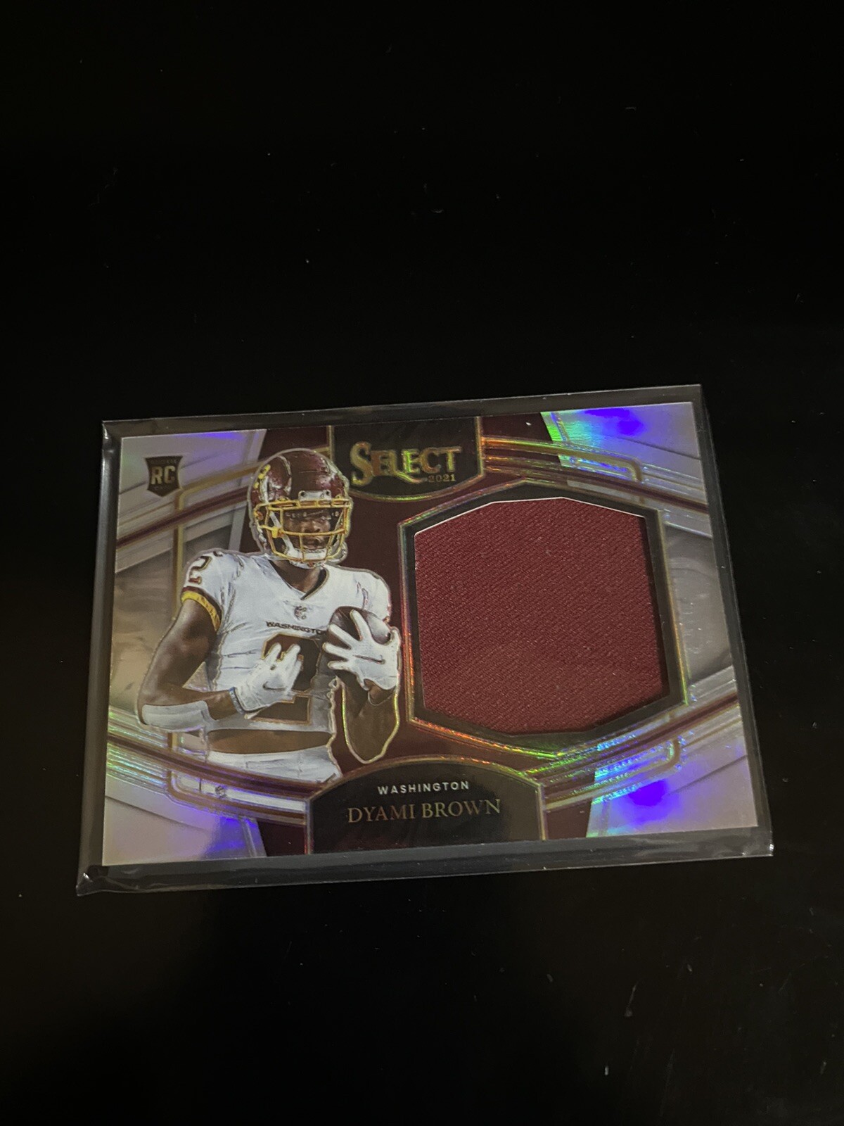 2021 Select Football Dyami Brown Jumbo Patch Silver Prizm 90/99 ...