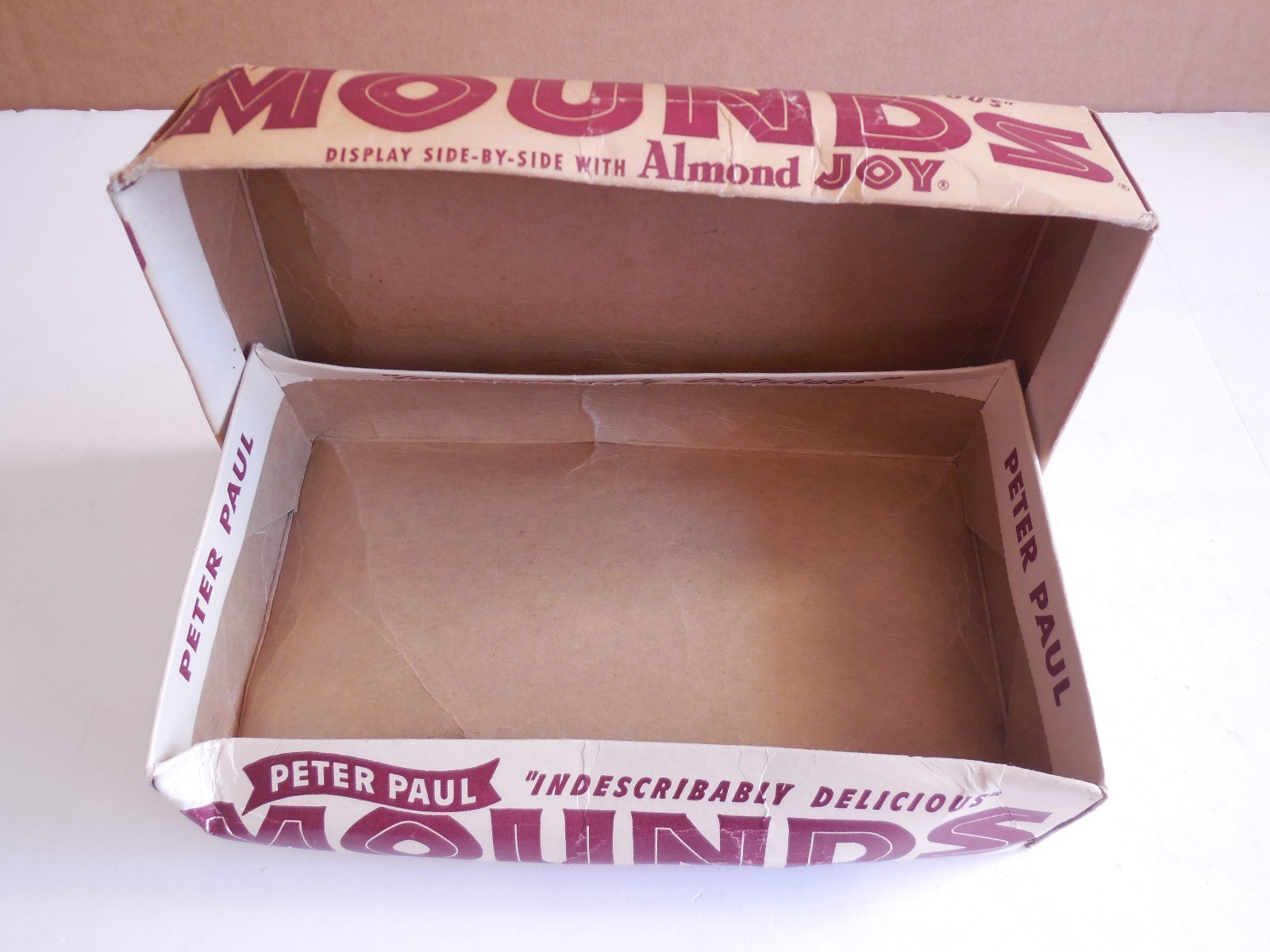 Peter Paul Mounds Chocolate Bar Box Ozzy and Harriet Display Box | eBay
