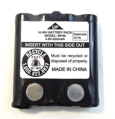 Uniden Bp40 Uniden Bp40 4.8V, 550Mah Nimh Replacement Battery For Gmrs ...