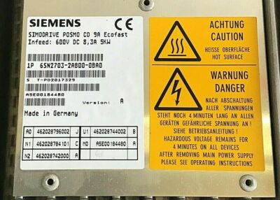 MINT CONDITION Siemens 6SN2703-2AB00- 0BA0 SIMODRIVE POSMO VERSIONE A ...