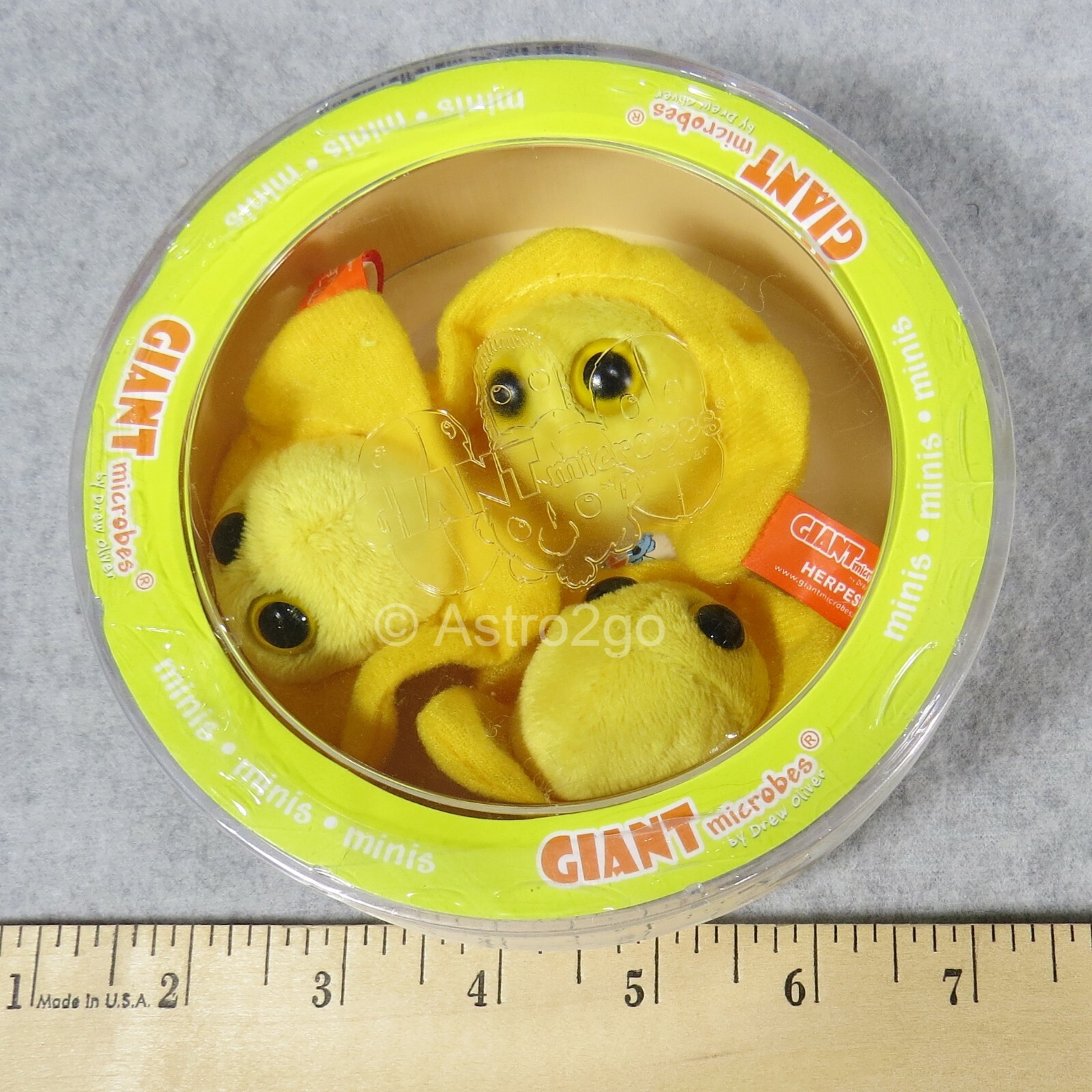 GIANT MICROBES-HERPES PETRI DISH-Stuffed Plush STD VD Virus Venereal ...