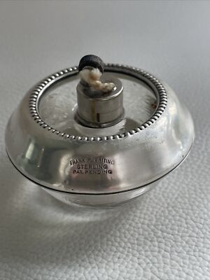 Antique Sterling Silver Table Lighter By Frank M Whiting For ...