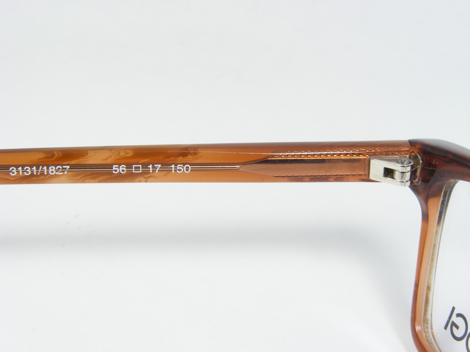 OGI EVOLUTION 3131 1827 BROWN /AMBER HORN EYEGLASSES FRAME 56-17-150mm ...