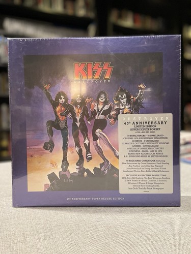 New KISS Destroyer 45th Anniversary Super Deluxe 4CD + Blu-Ray Audio ...