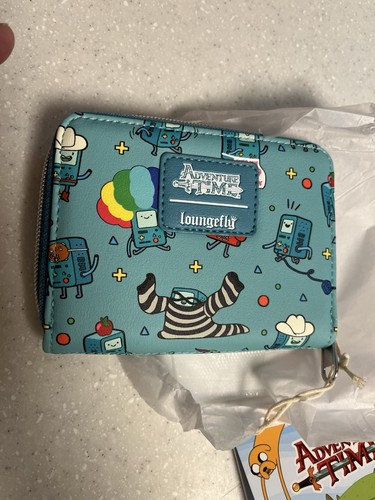 New With Tags Loungefly Adventure Time BMO Poses Zip Wallet Free ...
