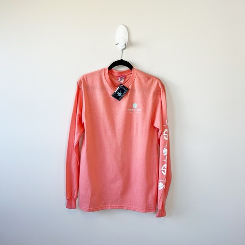 Simply Southern Scrub Life Nurse Long Sleeve Shirt Coral Pink Size ...
