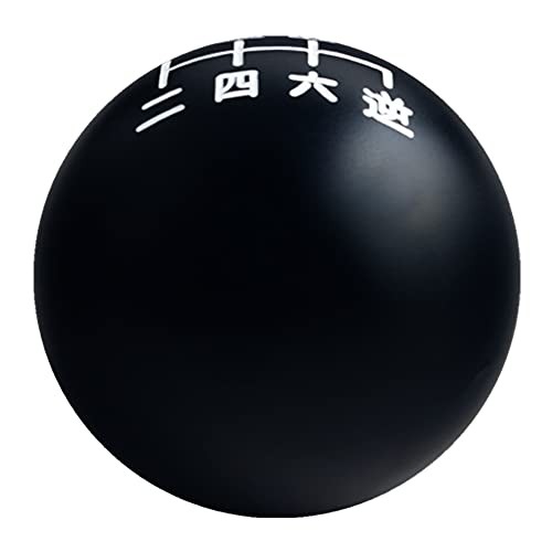 Black/White Inlay Heavy Weighted Japanese Number Manual Shift Knob 6 ...