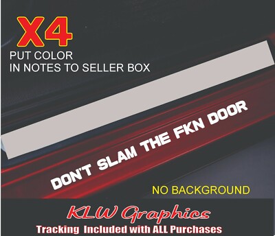 Don't Slam Door Sill Decal Sticker Turbo Diesel Truck 6.7L 6.6L Crew ...