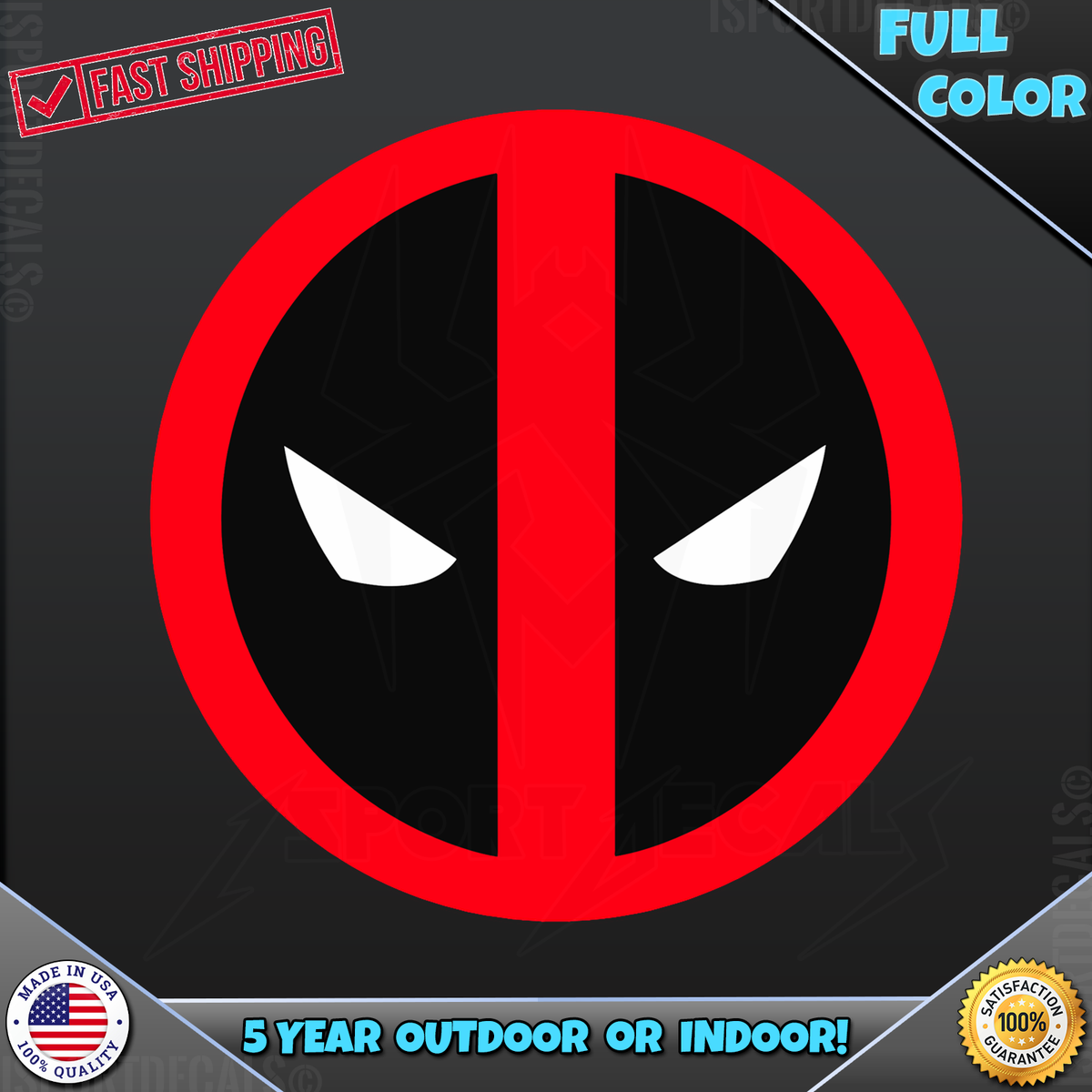 Deadpool Logo Hd Desktop Plasticolor Marvel Deadpool Logo 2 Pc