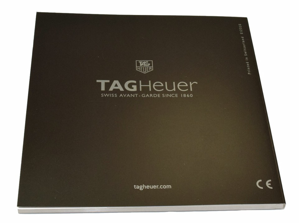 Tag Heuer Book Quartz Watch Alarm Instruction Manual Booklet E12316 | eBay
