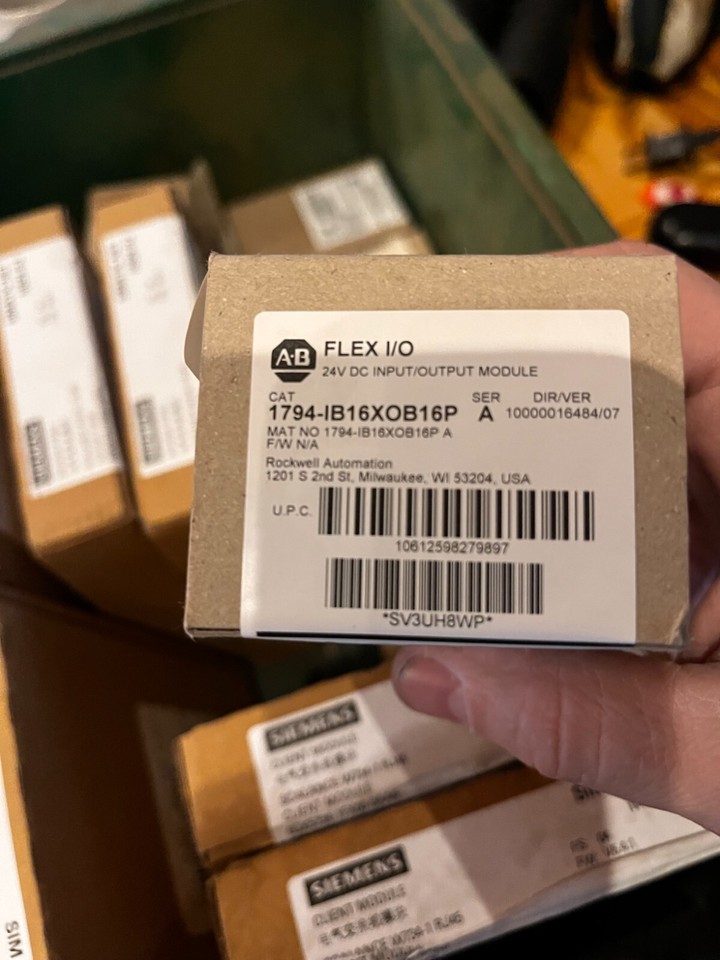 New Allen Bradley 1794-IB16XOB16P SER A FLEX I/O Combination PLC Module ...