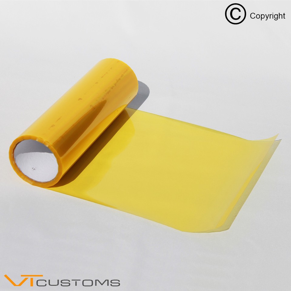 Yellow Headlight Tint Car Film Fog Light [ 30 x 100cm + Squeegee Tool ...