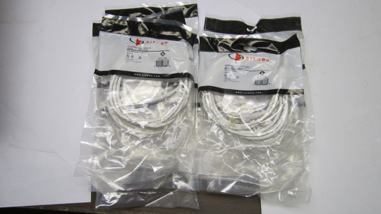 CAT6 7ft Ethernet Network LAN Patch Cable Siemon MC6-8-T-07-02 #JK for ...