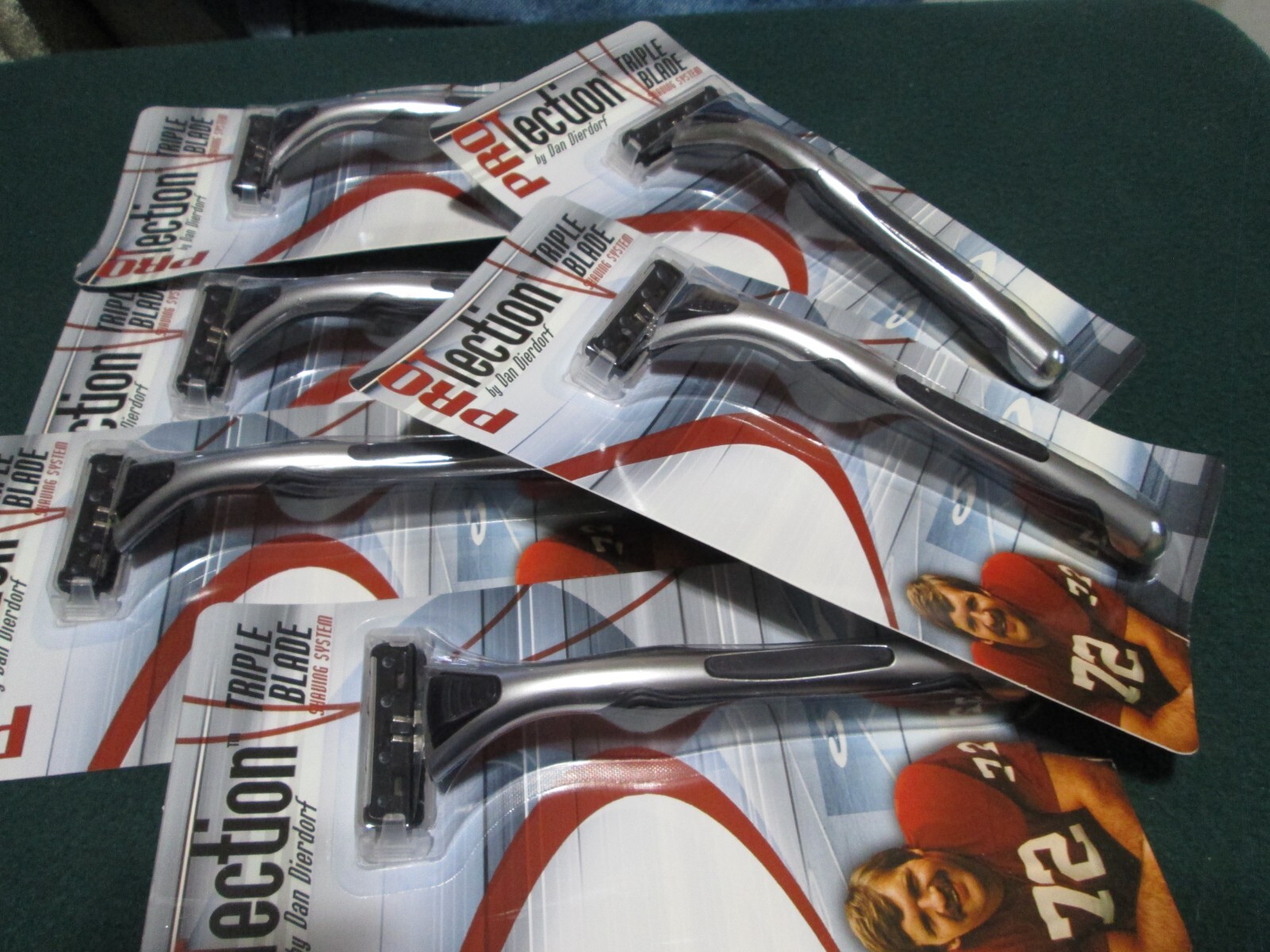 ProTection by Dan Dierdorf triple blade shaving system Lot of 6 Razors ...