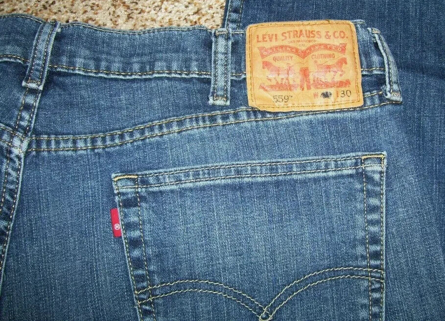 559 Levi's Mens Blue Jeans Denim Size 40X 30 ( 42 X 29 .5 ) #8008 | eBay