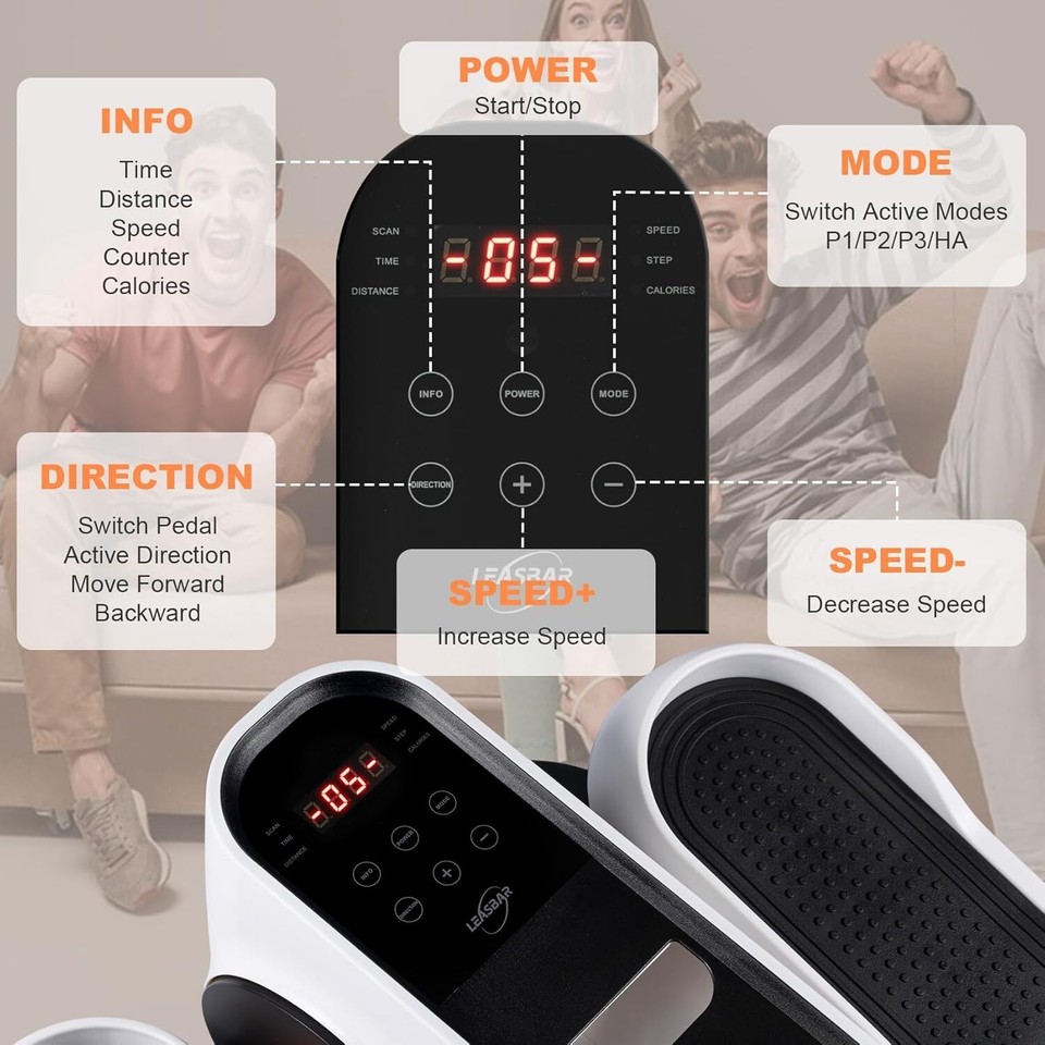 Ellipse Leg Exerciser as Seen on TV, Under Desk Elliptical Machine ...