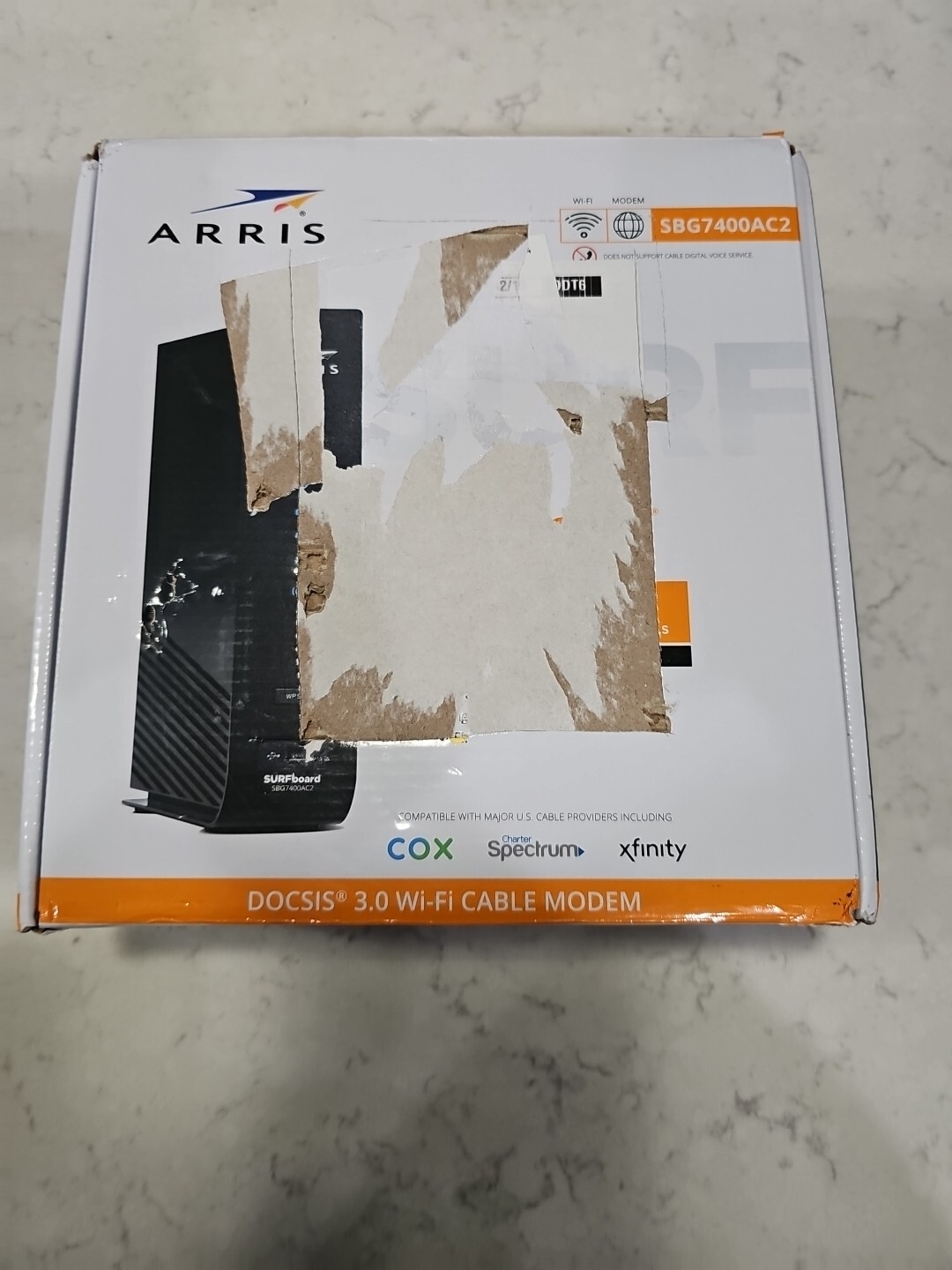 ARRIS SURFboard SBG7400AC2 DOCSIS 3.0 Cable Modem & AC2350 Wi-Fi Router ...