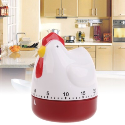 Cute Hen Shape Kitchen Cooking Timer Mechanical Countdown Clock Alarm ...