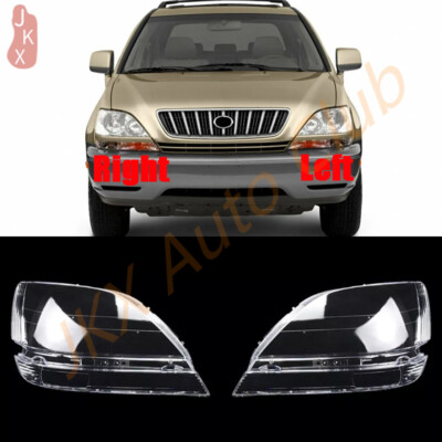 For 1998-2002 Lexus RX300 Right & Left Headlight Clear Lens Frame ...