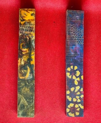 HC Hybrid Resin Design (2) Pen Blanks - Alumilite Resin & Eye Candy ...