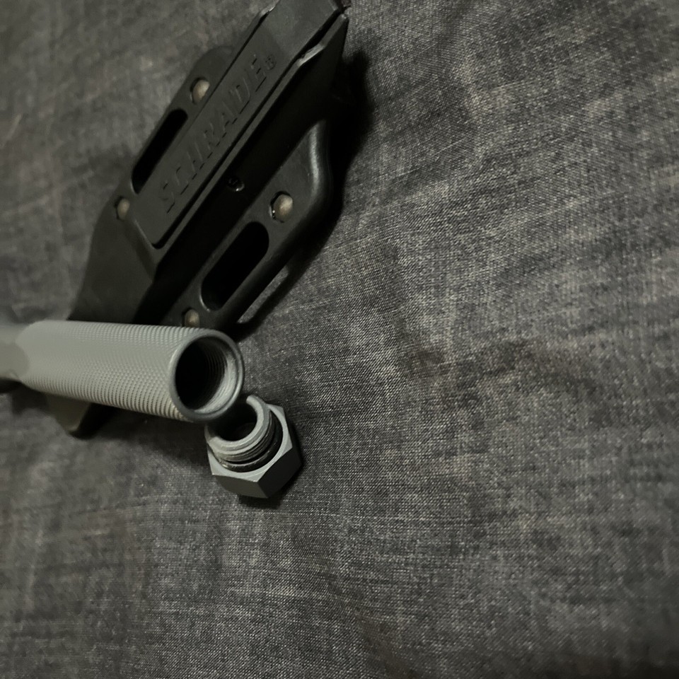 Schrade SCHF21 Tactical/ Glass Breaker/Storage Duel Edge Fixed Blade W ...