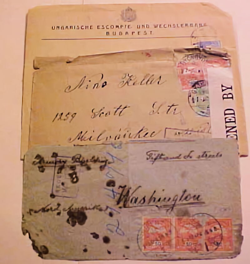 HUNGARY 1917/1919 CENSORED X 3 2 TO USA | eBay