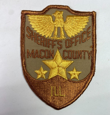 Macon County Sheriff Illinois Patch F4 | eBay