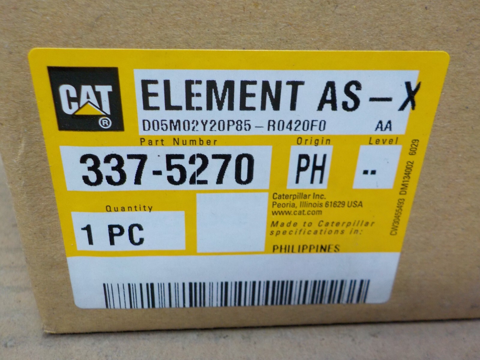 CAT, Caterpillar 337-5270: ELEMENT AS-X, 3375270, Genuine Caterpillar ...