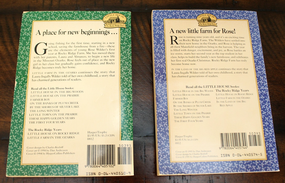 Roger Lea MacBride ROCKY RIDGE BOOK LOT Laura Ingalls Farm Ozarks Big ...