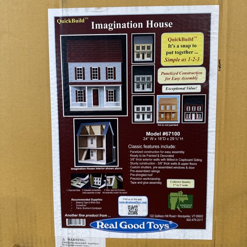 Dollhouse Miniatures ~ Real Good Toys Imagination House Kit Model ...