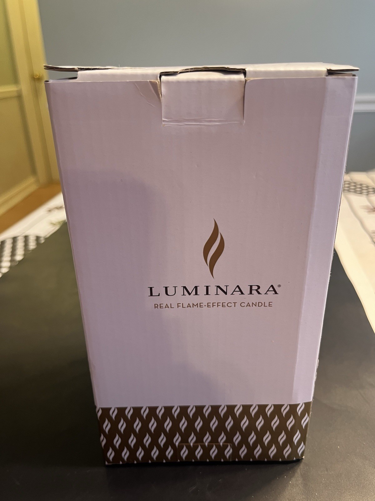 LUMINARA RARE BLUE Glitter Remote Flameless Candle 7" Pillar NIB - Any ...