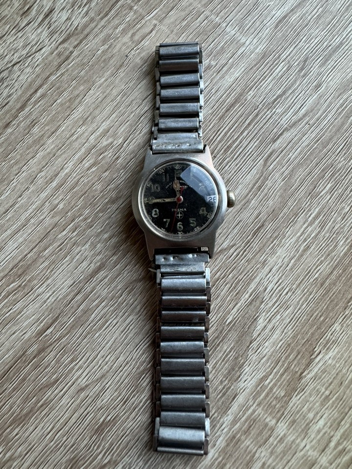 Vintage West End Watch Co Sowar Prima Automatic Black Rare Dial Men's ...