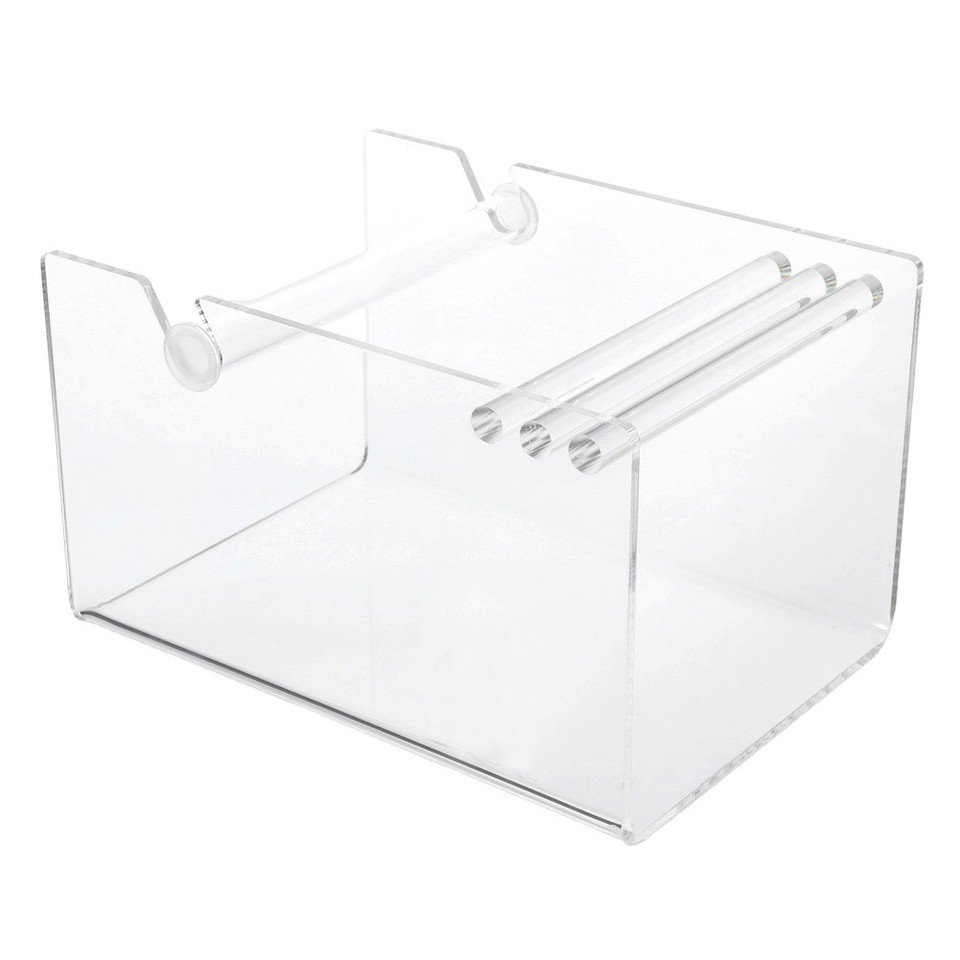 Home Label Organizer Acrylic Dispenser Sticker Holder Desktop Tape | eBay