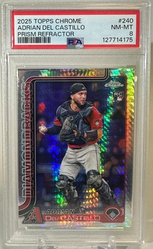 2025 Topps Chrome - Adrian Del Castillo #240 Prism Refractor (RC) for ...