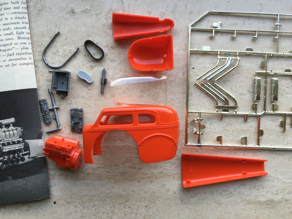 Model kit 1932 SIZZLER dragster original kit PC117 Monogram. | eBay