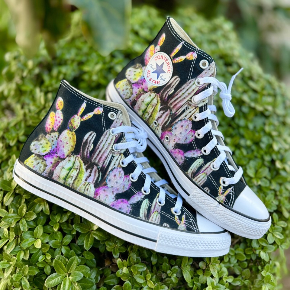 Customized Cactus and Succulents Converse Chuck Taylor Shoes for Men ...
