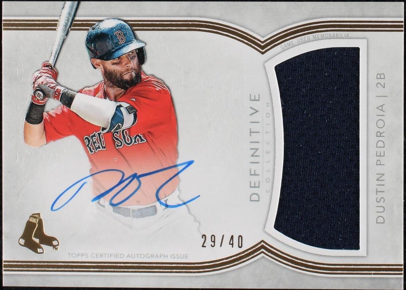 2018 Topps Definitive Collection - Definitive Autograph Relic ...