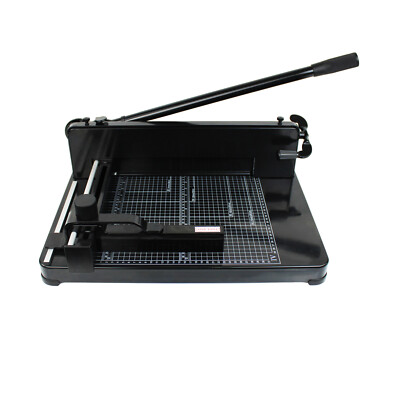 A4 12" Black Heavy Duty Guillotine Paper Cutter - 400 Sheets Capacity ...
