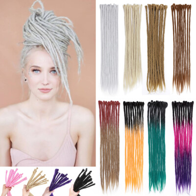 Real Thick Full Head Dreadlocks Braids Extensions Afro Crochet Dreads ...