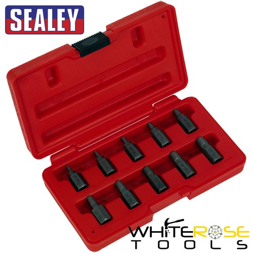Sealey Multi Spline Screw Extractor Set Broken Stud Bolt Removal Hex ...